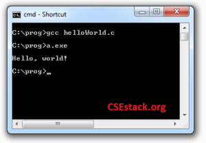 Compilation and Execution of C Program | Hello World Program in C